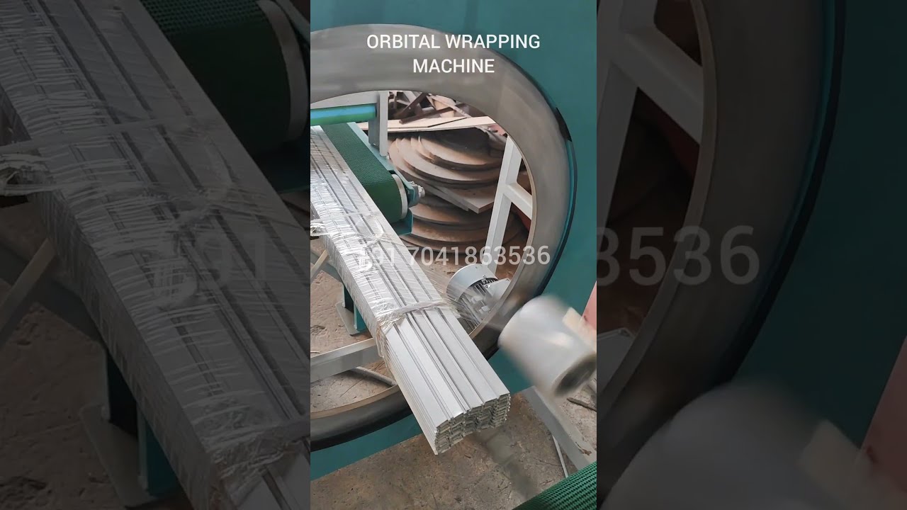 Efficient Aluminum Profile Automatic Orbital Stretch Wrapping Machine ...