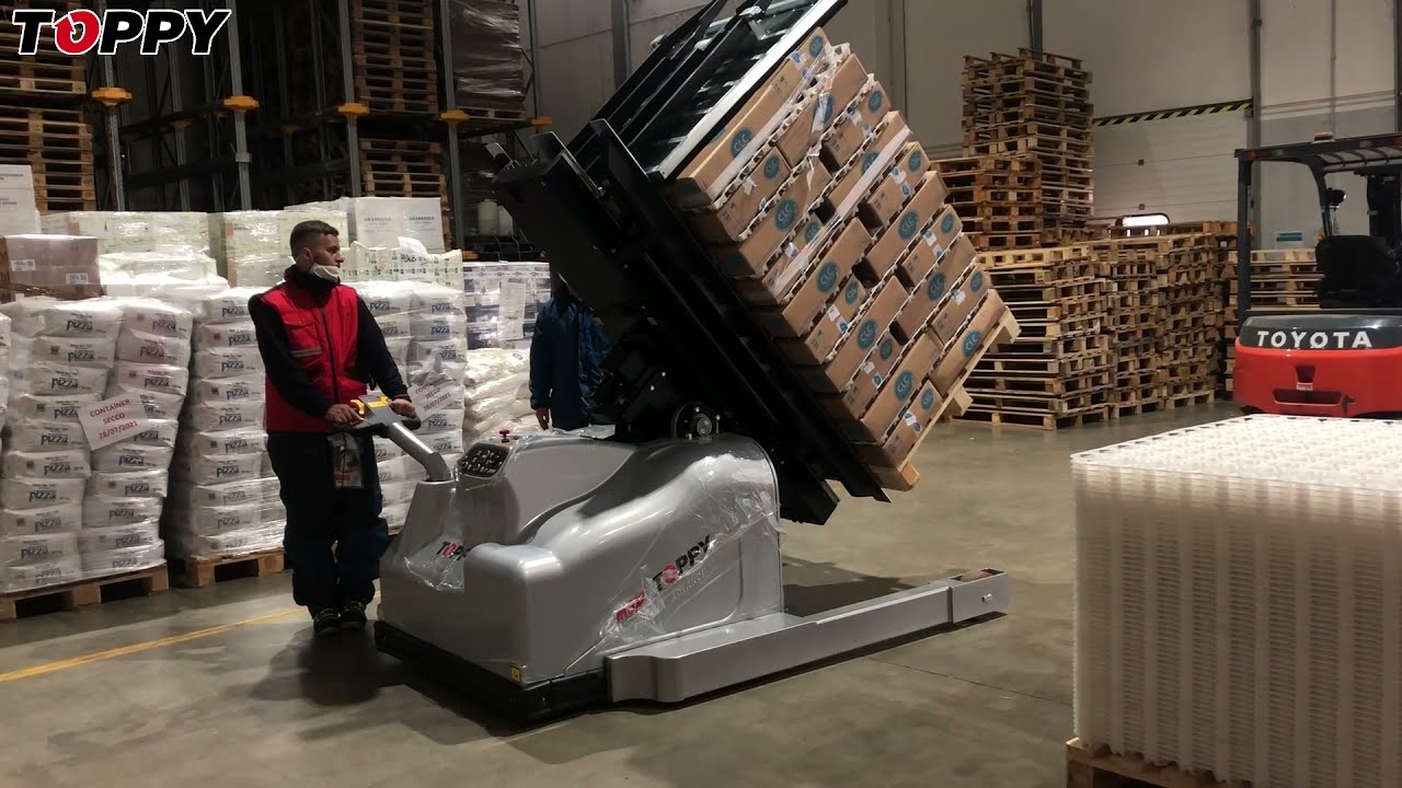 "Efficient Freezer Spacing with the Maxi Toppy Pallet Inverter for ...