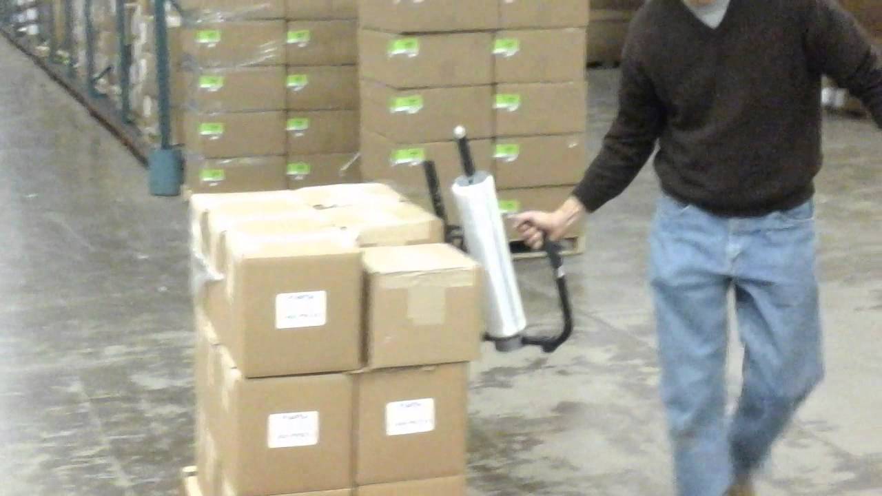 "Efficient and Ergonomic Hand Held Stretch Wrap Dispenser with T-Handle ...