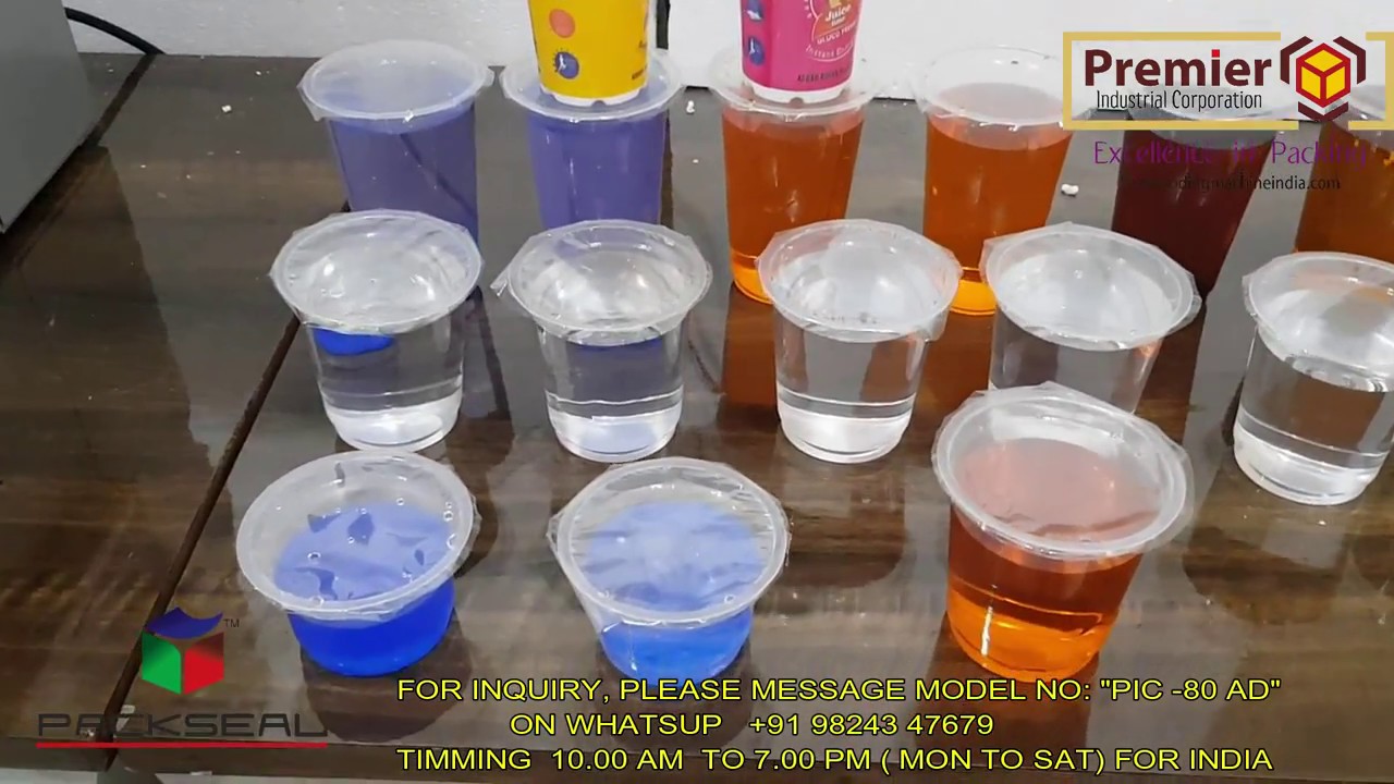 Innovative Food Packaging Machines: LASSI & Water Glass, Juice, Popcorn ...