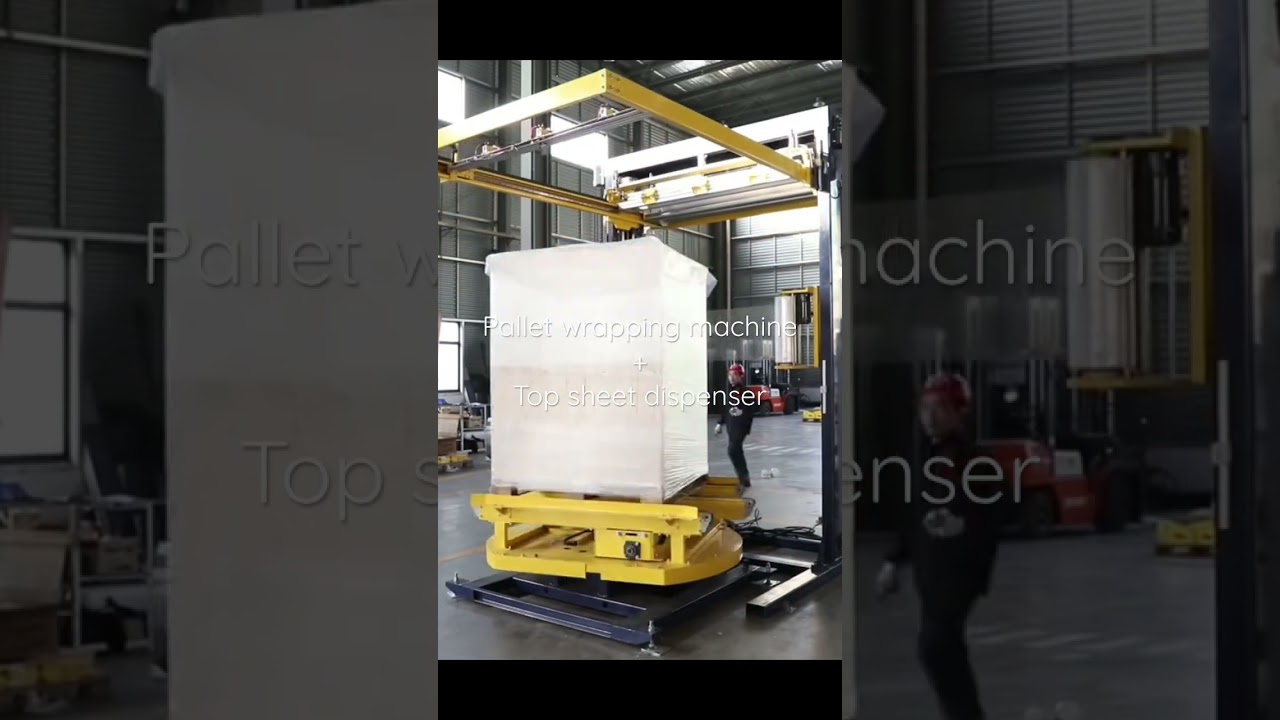 "Innovative Pallet Wrapper with Integrated Top Sheet Dispenser ...