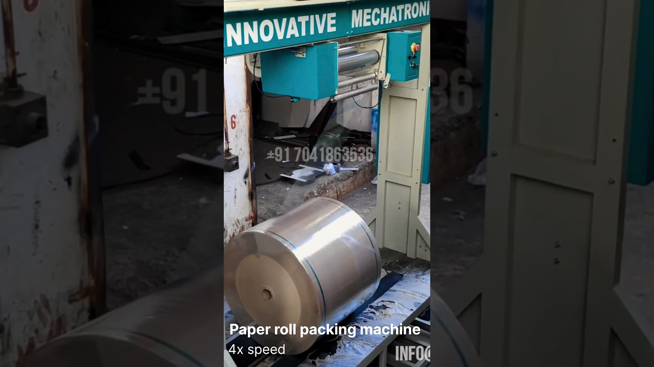 Innovative Paper Roll Radial Wrapping Machine for Industrial Stretch ...