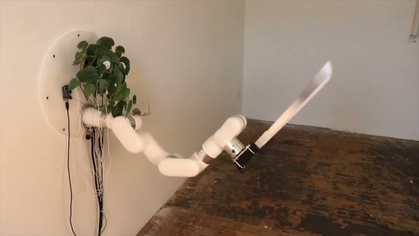 "Living Plant Empowers Industrial Robot Arm: Unconventional Machete ...