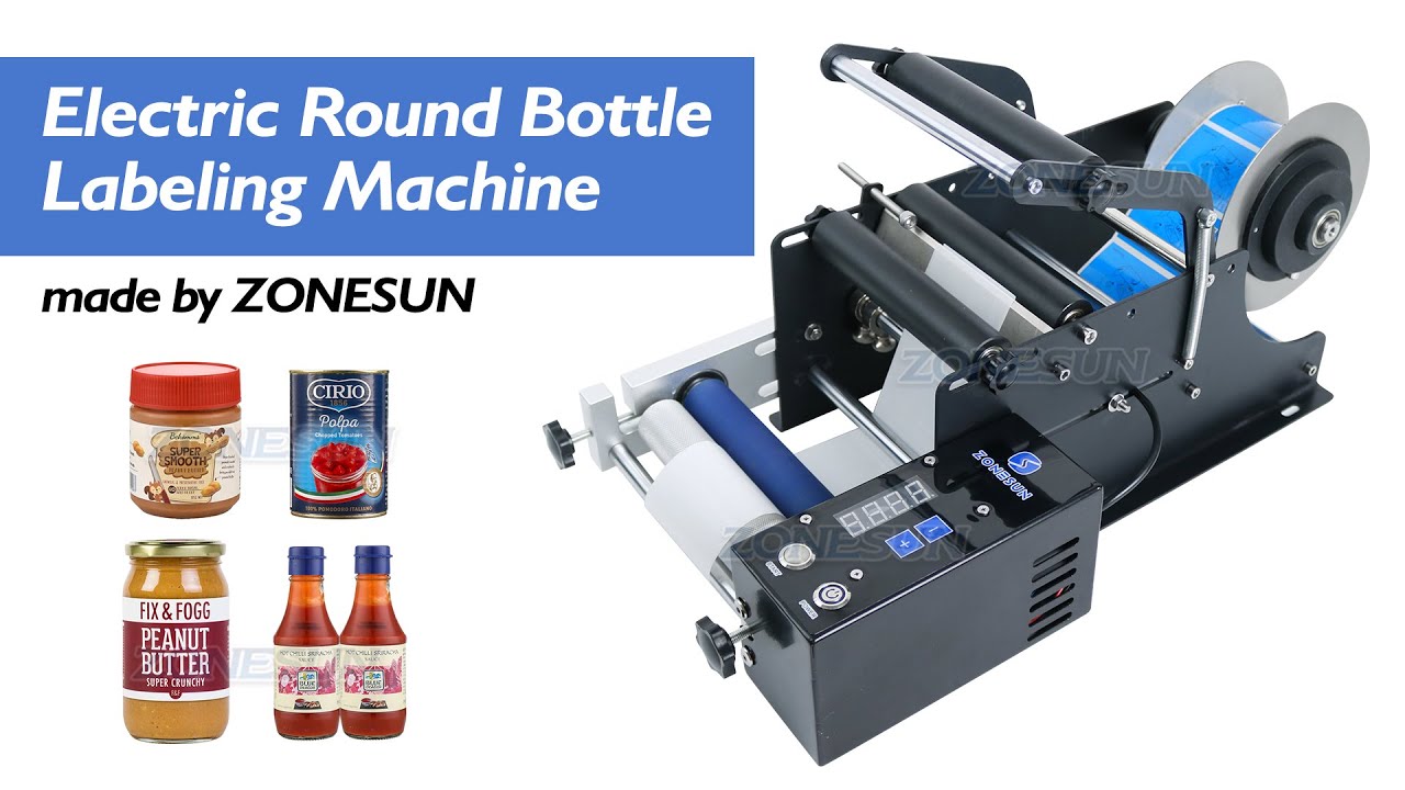 "Master the Art of Efficiently Labeling Round Bottles with ZS-TB50SM ...