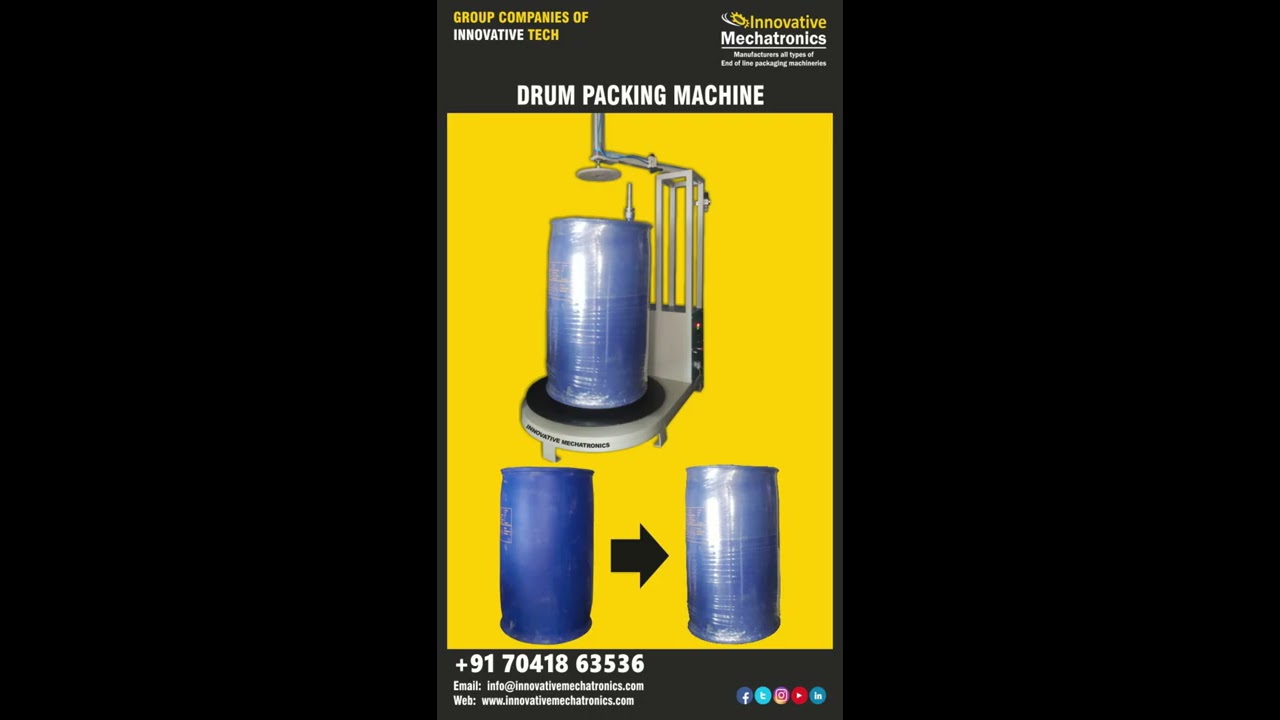 "Revolutionary Stretch Wrapping Solution for Plastic and Chemical Drum ...