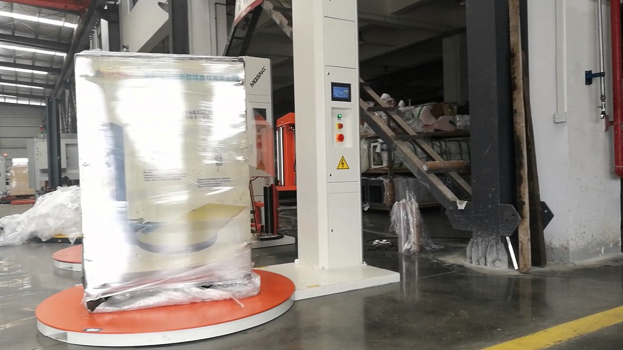 Vibrant Touchscreen Semi-Automatic Pallet Wrap Machine: Boosting ...