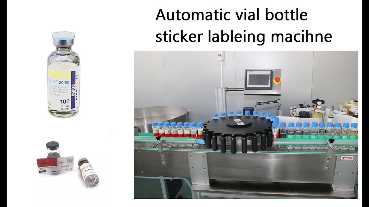 "High-Speed 300 bpm Vial Bottle Labeling Machine with TIJ Inkjet Batch ...