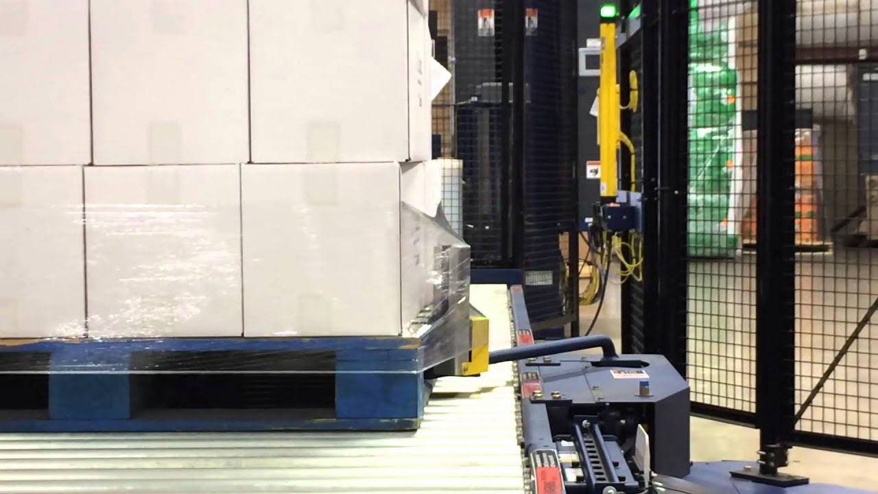 Automatic Load-Locking Pallet Wrapper - orbital stretch wrapper