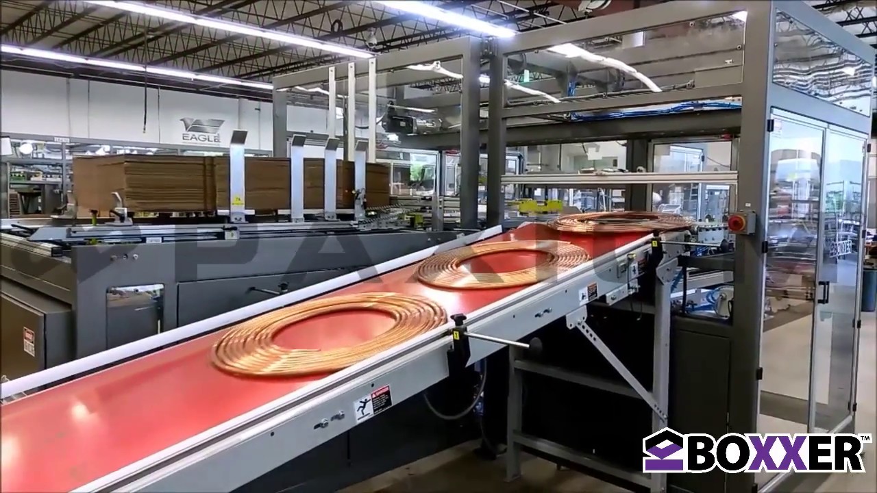 Copper Coil Packing Machine - orbital stretch wrapper